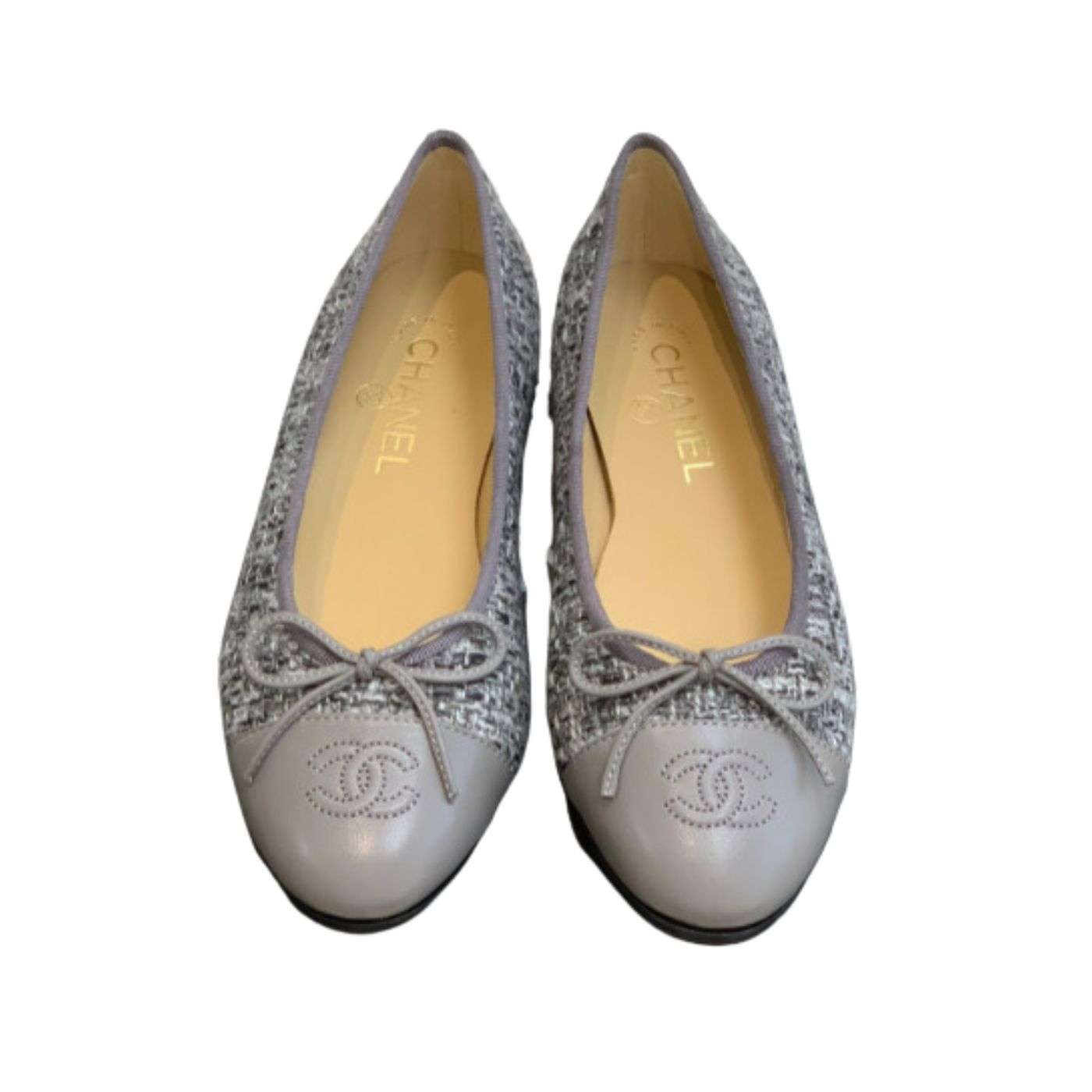 Chanel Ballet Flats Grey For Women - MassToneUS