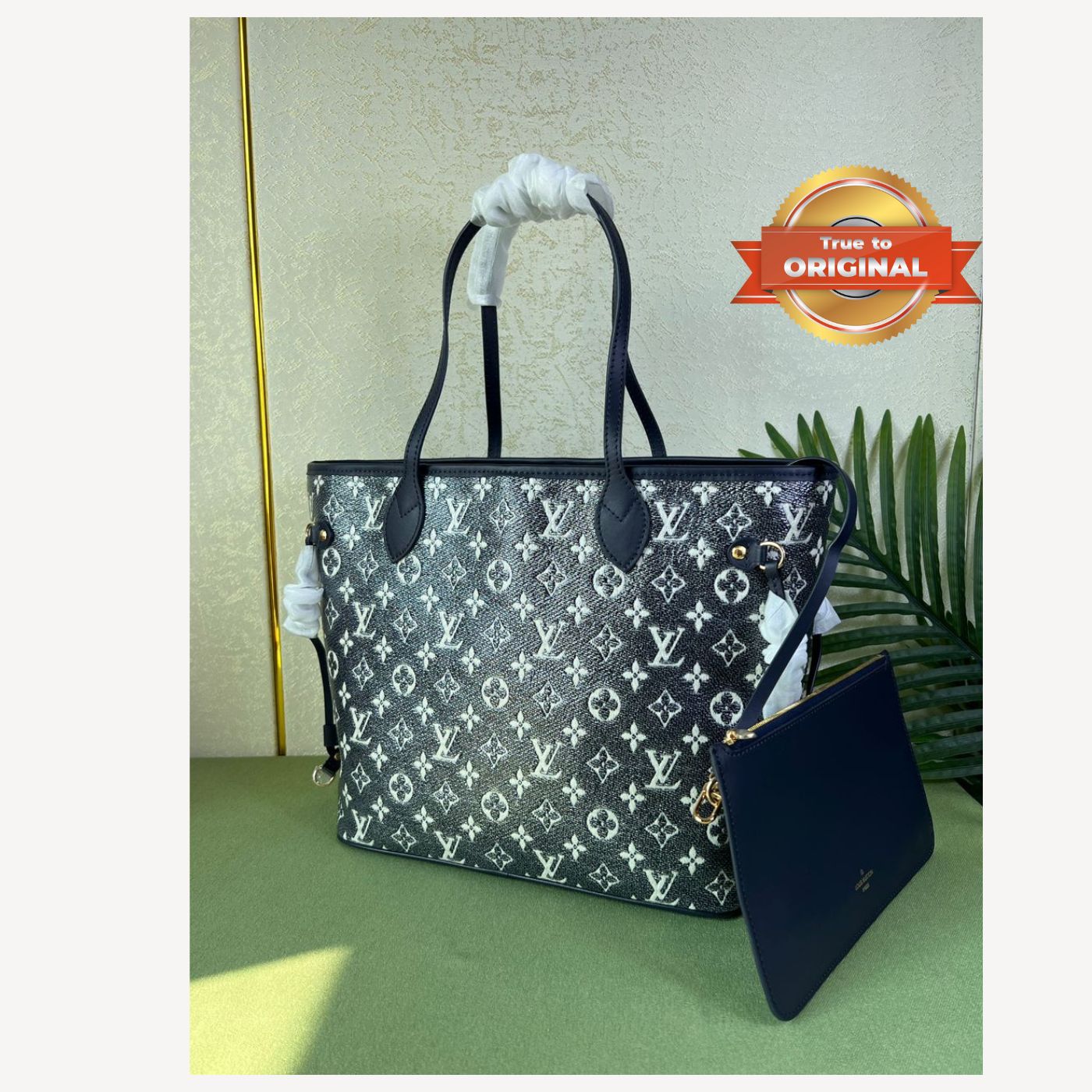 [True-to-ORIGINAL] Louis Vuitton Neverfull MM Monogram Jacquard Denim ...