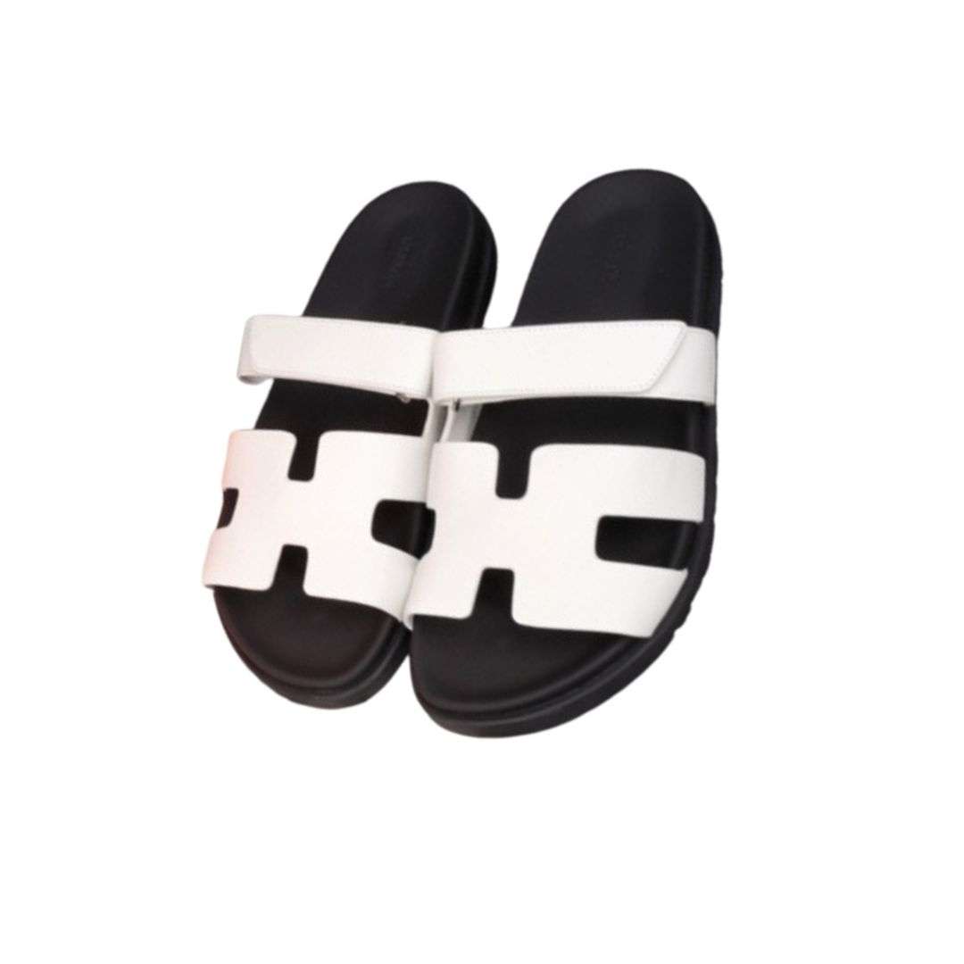 Hermes Chypre Sandal White For Women - MassToneUS