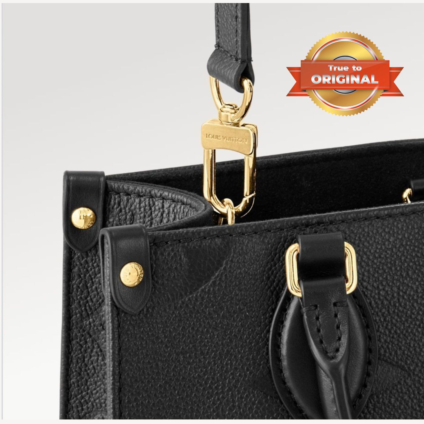 [True-to-ORIGINAL] Louis Vuitton OnTheGo PM Tote Bag Black For Women 9 ...