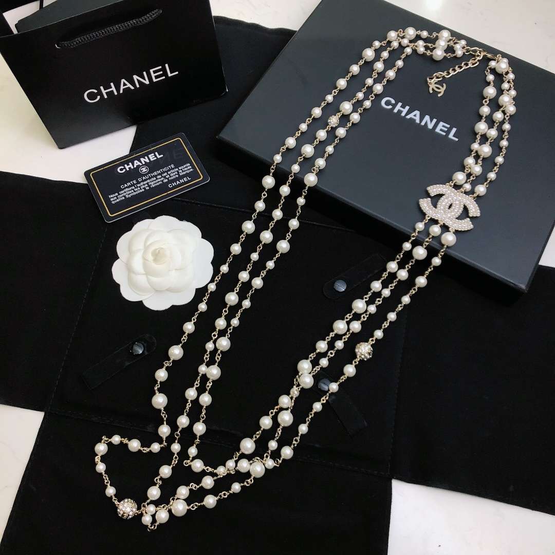 Chanel Chain Necklace Gold For Women - MassToneUS
