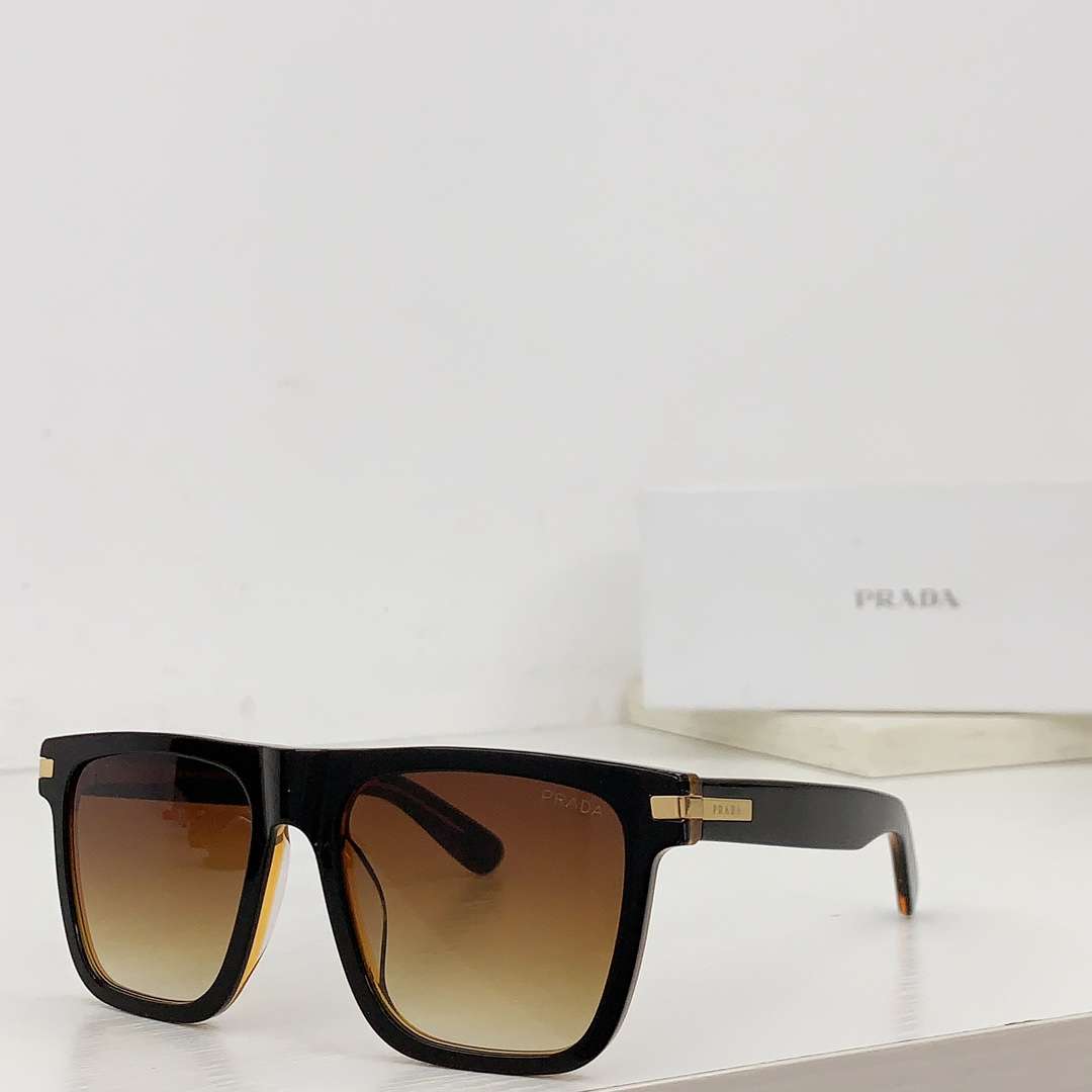 Prada Ombre Square Sunglasses Black For Women