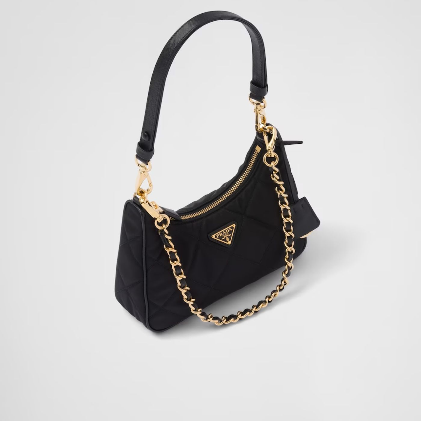 Prada Re-Edition 1995 Chaîne Re-Nylon Mini-Bag Black For Women 1BC204_2AOS_F0002_V_QOO- 22 Cm/ 8 ...