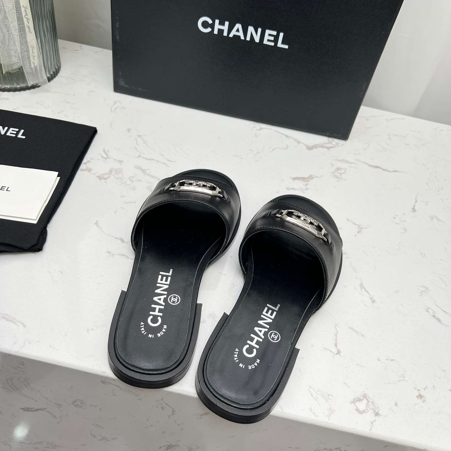 Chanel Mules Black For Women - MassToneUS