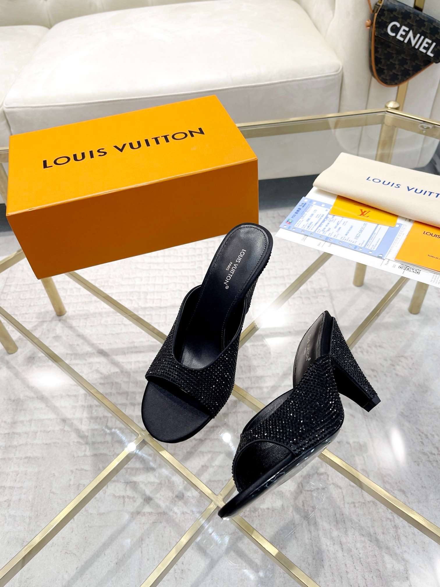 Louis Vuitton Super Mule Black For Women - MassToneUS