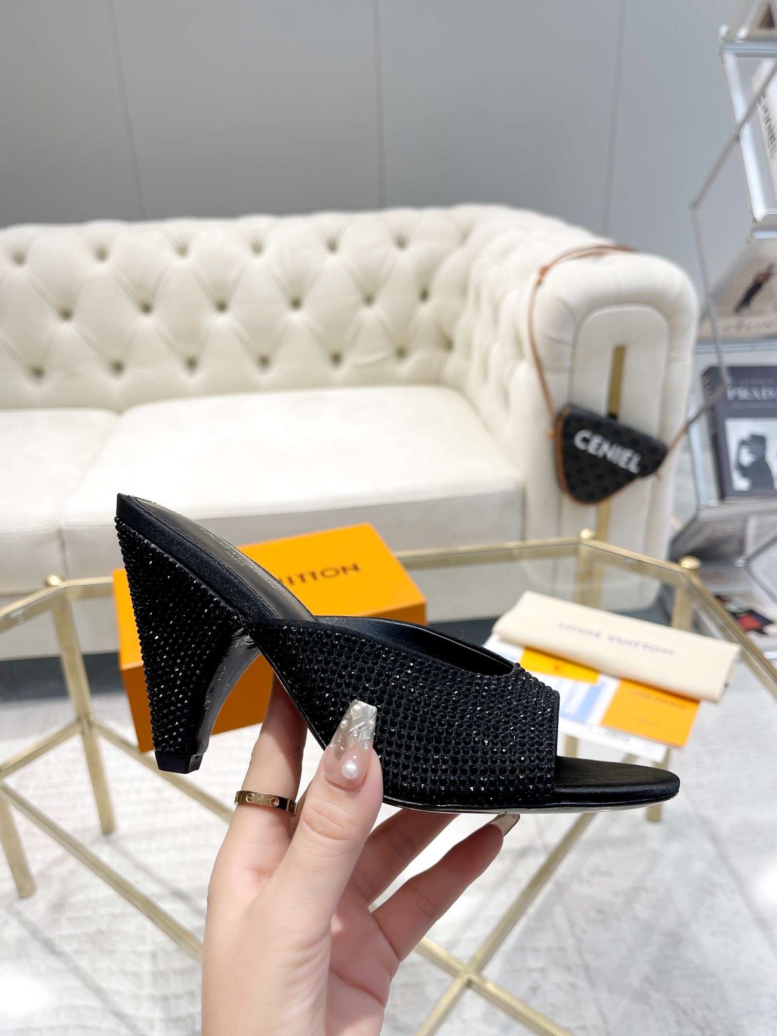 Louis Vuitton Super Mule Black For Women - MassToneUS