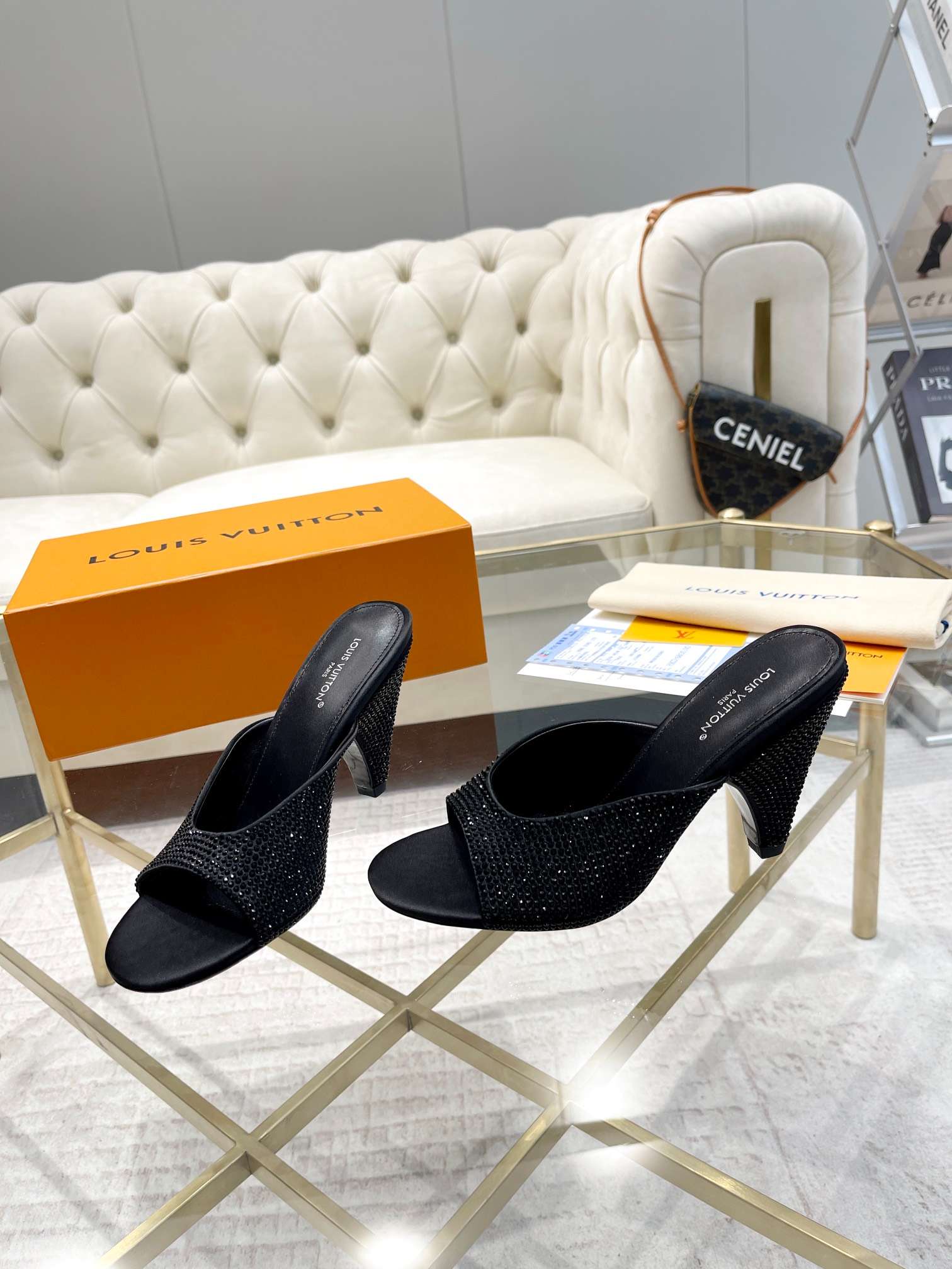 Louis Vuitton Super Mule Black For Women - MassToneUS