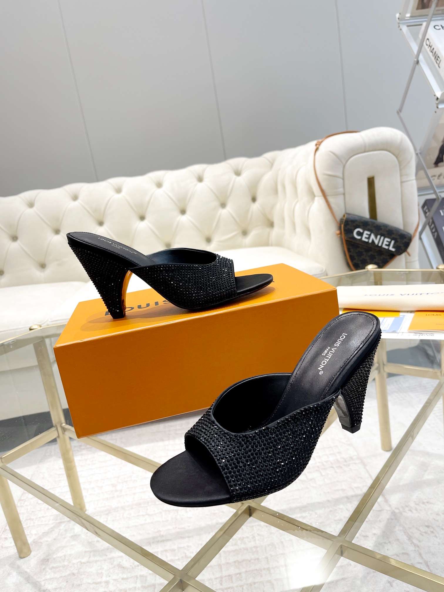 Louis Vuitton Super Mule Black For Women - MassToneUS