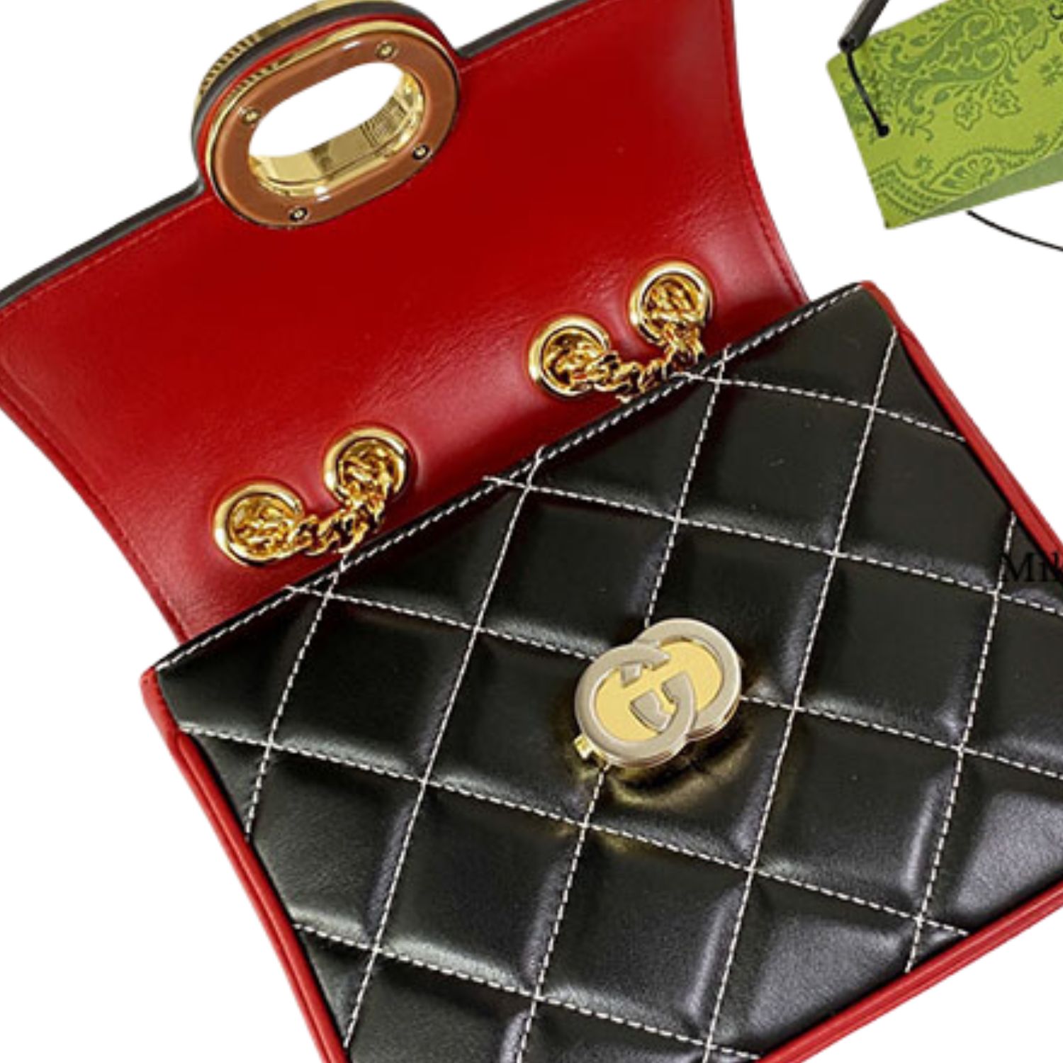 Deco Mini Shoulder Bag Black and white For Women 741457 AAB1V 1265 17 ...