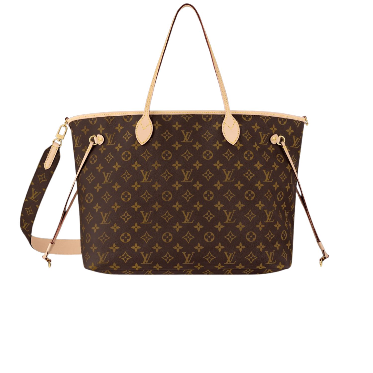Louis Vuitton Neverfull Bandoulière Inside Out GM Beige For Women 39cm ...