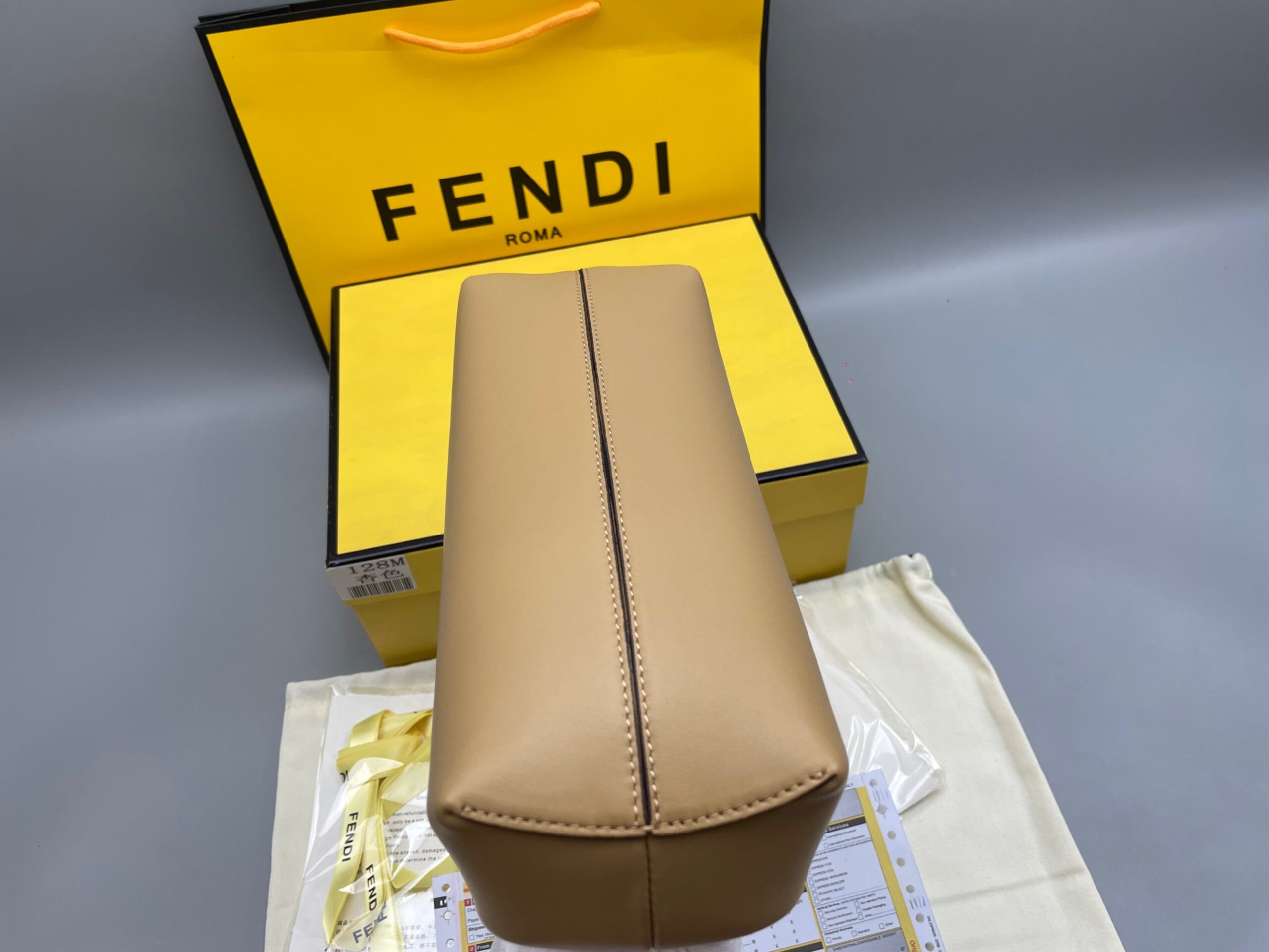 [True-to-ORIGINAL] Fendi First Small Bag Beige For Women - MassToneUS