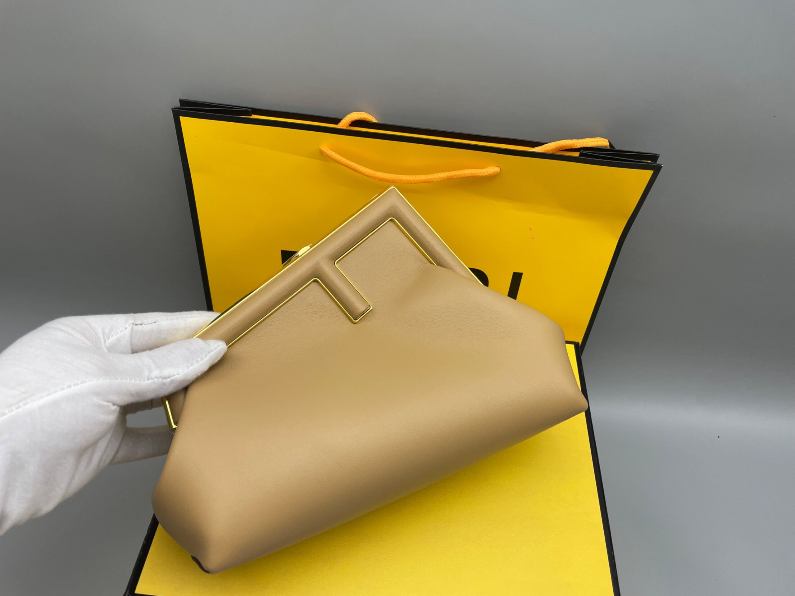 [True-to-ORIGINAL] Fendi First Small Bag Beige For Women - MassToneUS