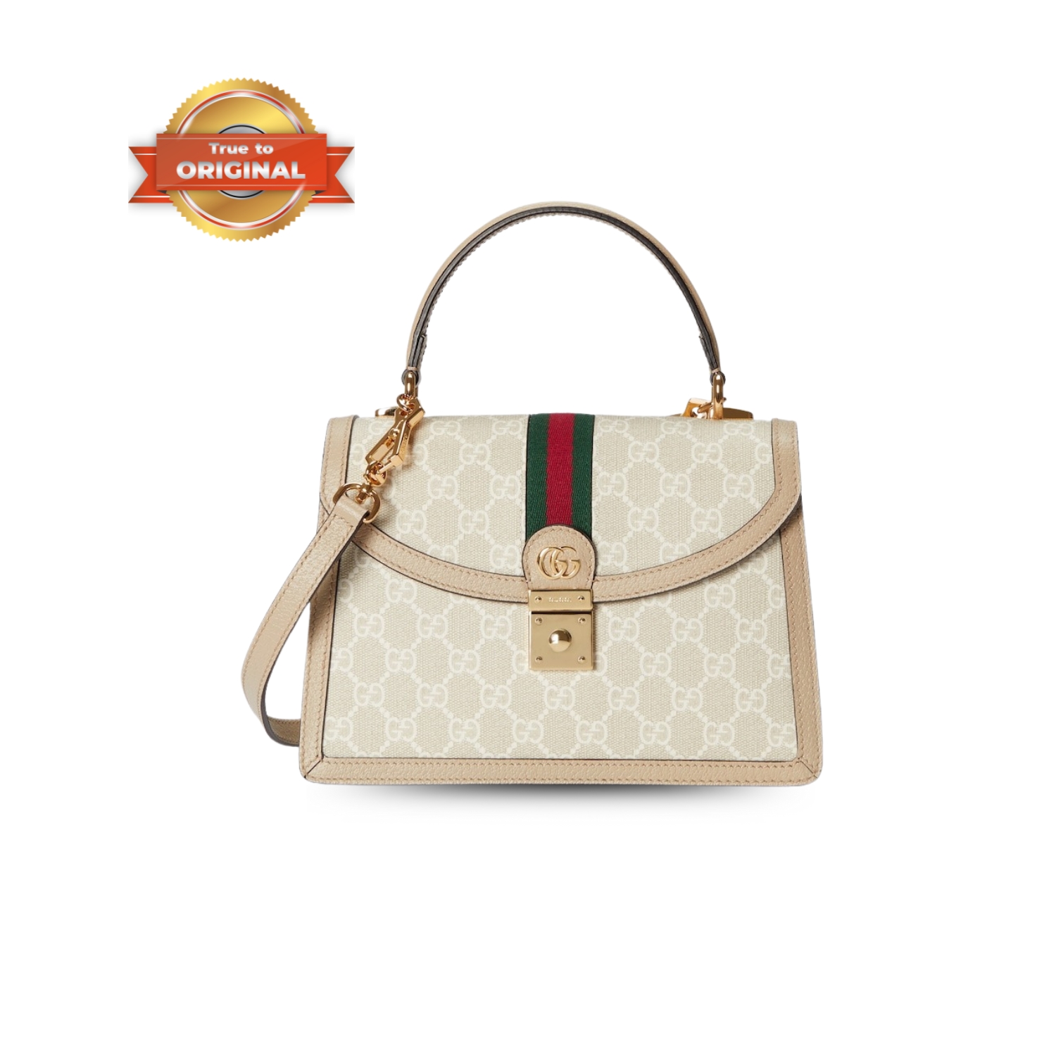 [True-to-ORIGINAL] Gucci Ophidia Small Top Handle Bag Beige For Women ...