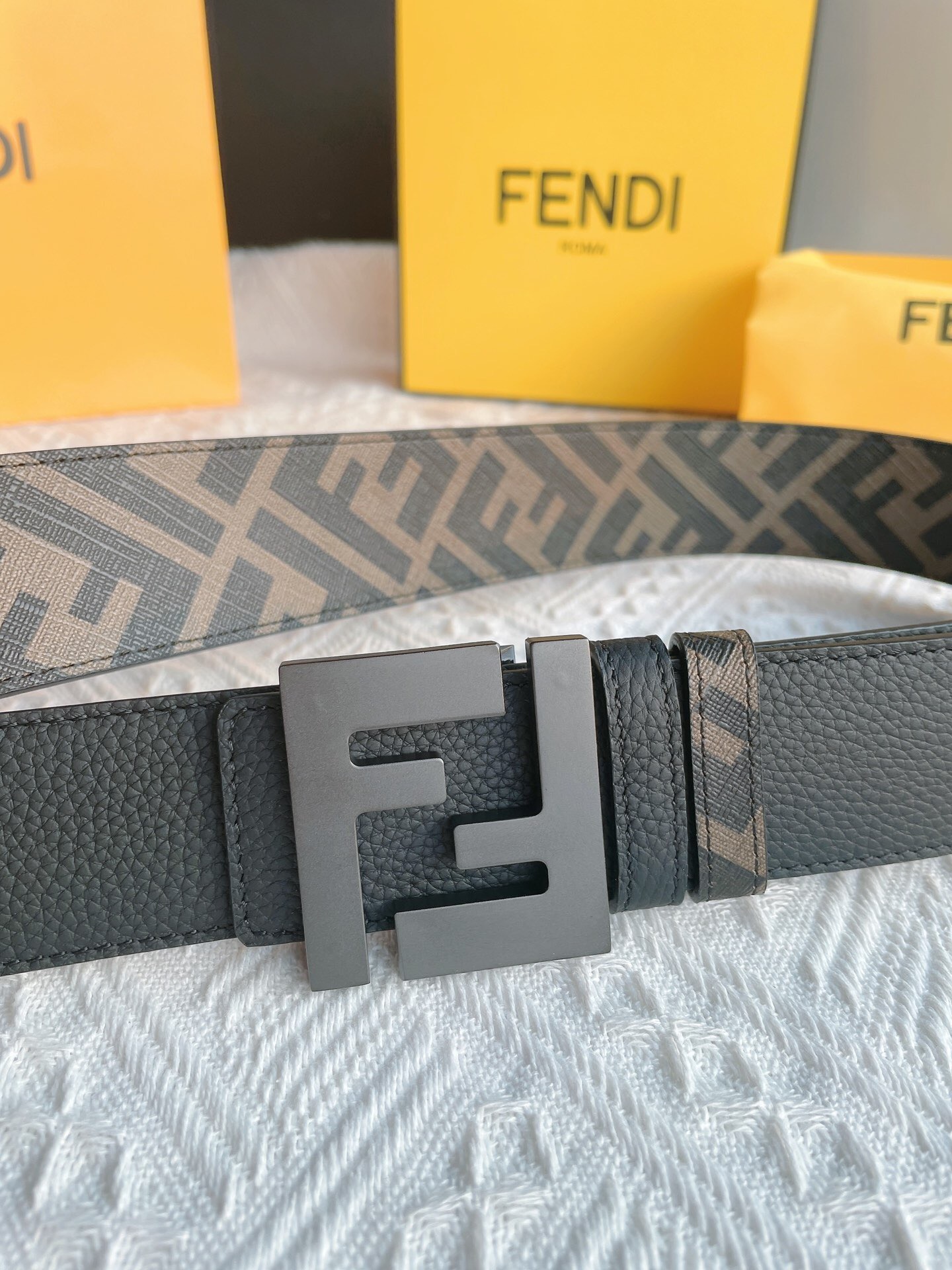 Fendi Belt Gray For Women - MassToneUS
