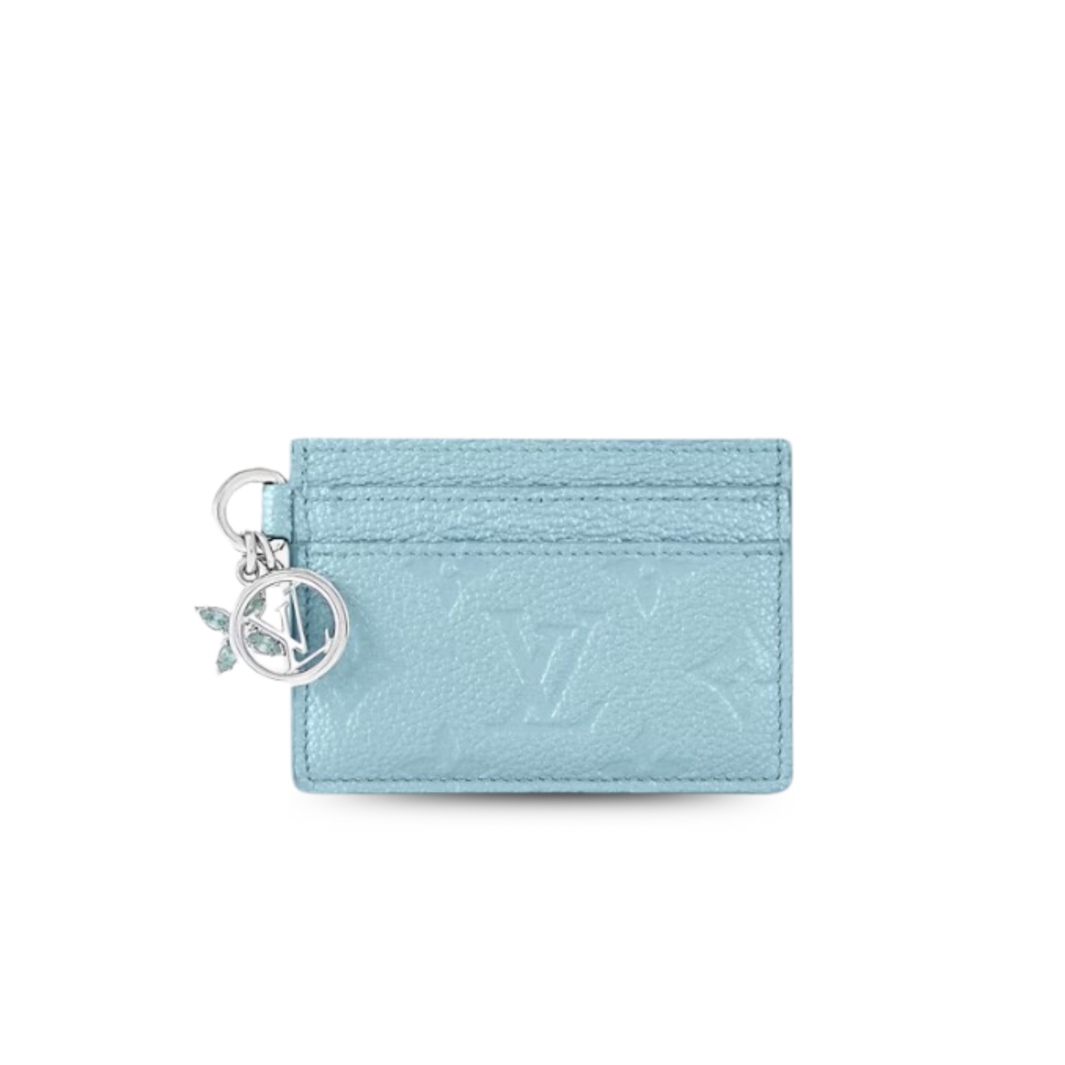 Louis Vuitton LV Charms Card Holder Azur Frost For Women 4in/10cm M12180 - MassToneUS