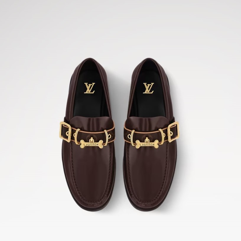 Louis Vuitton Louis Loafer Bordeaux Red For Men 1ADFVP - MassToneUS