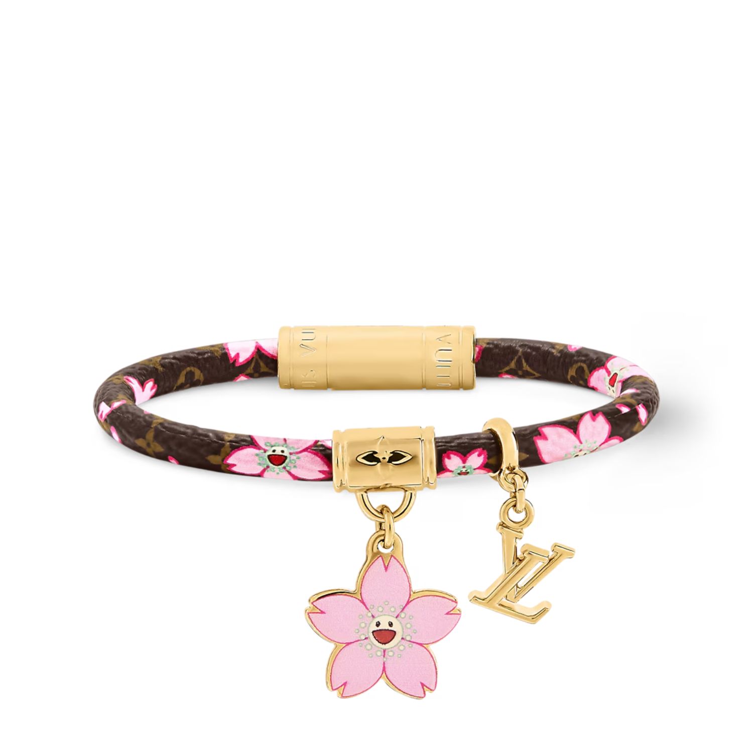 Louis Vuitton LV x TM Cherry Blossom Bracelet Sakura Brown For Women ...