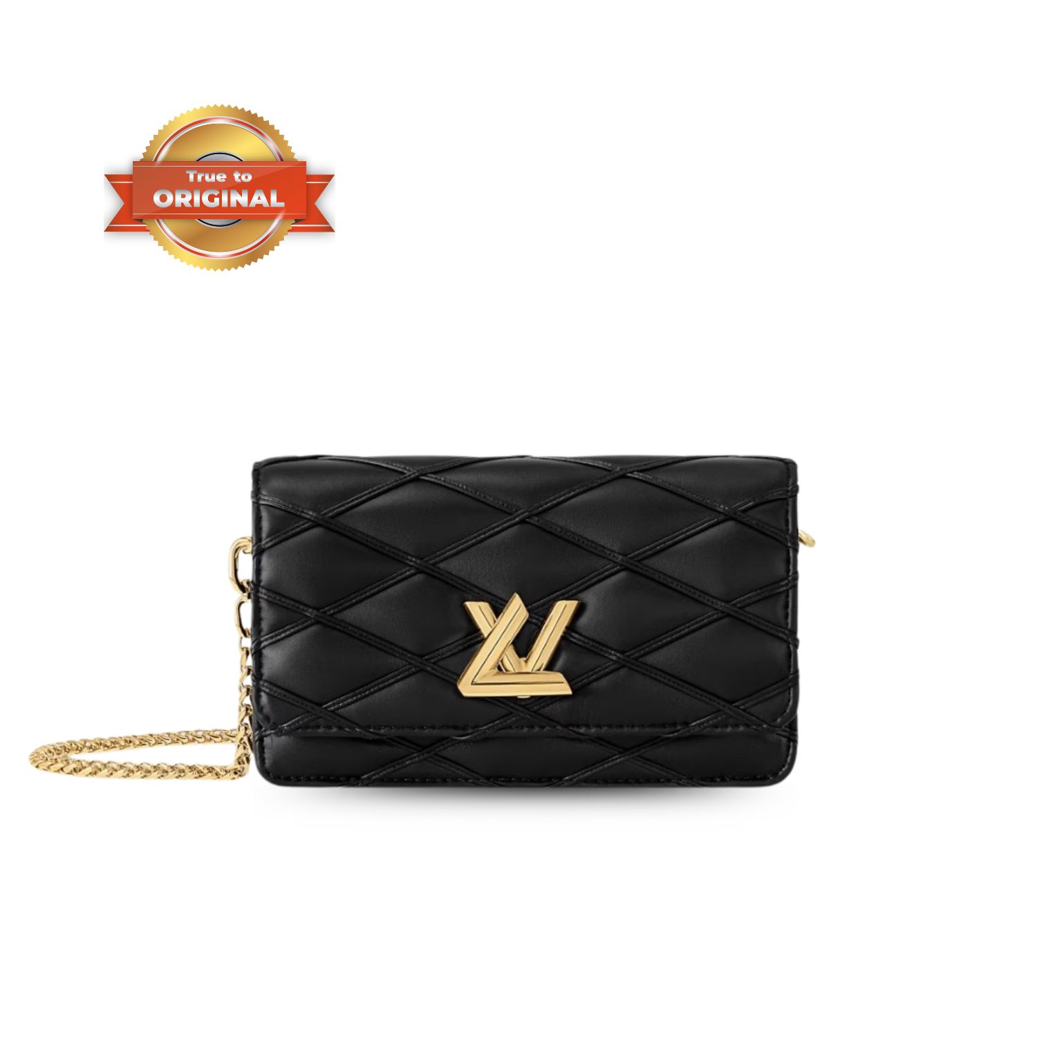 [True-to-ORIGINAL] Louis Vuitton Wallet On Chain GO-14 Black For Women ...