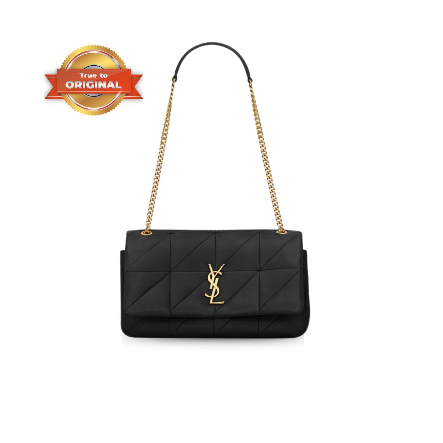 [True-to-ORIGINAL] Saint Laurent Jamie Medium Chain Bag Black For Women 9.8in/25cm - MassToneUS
