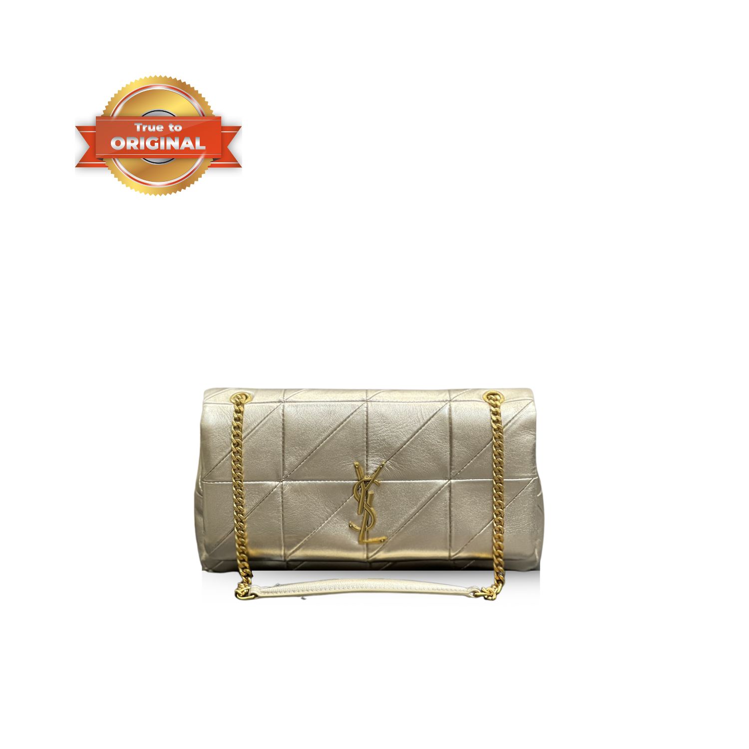 [True-to-ORIGINAL] Saint Laurent Jamie Medium Chain Bag Gold For Women 9.8in/25cm - MassToneUS
