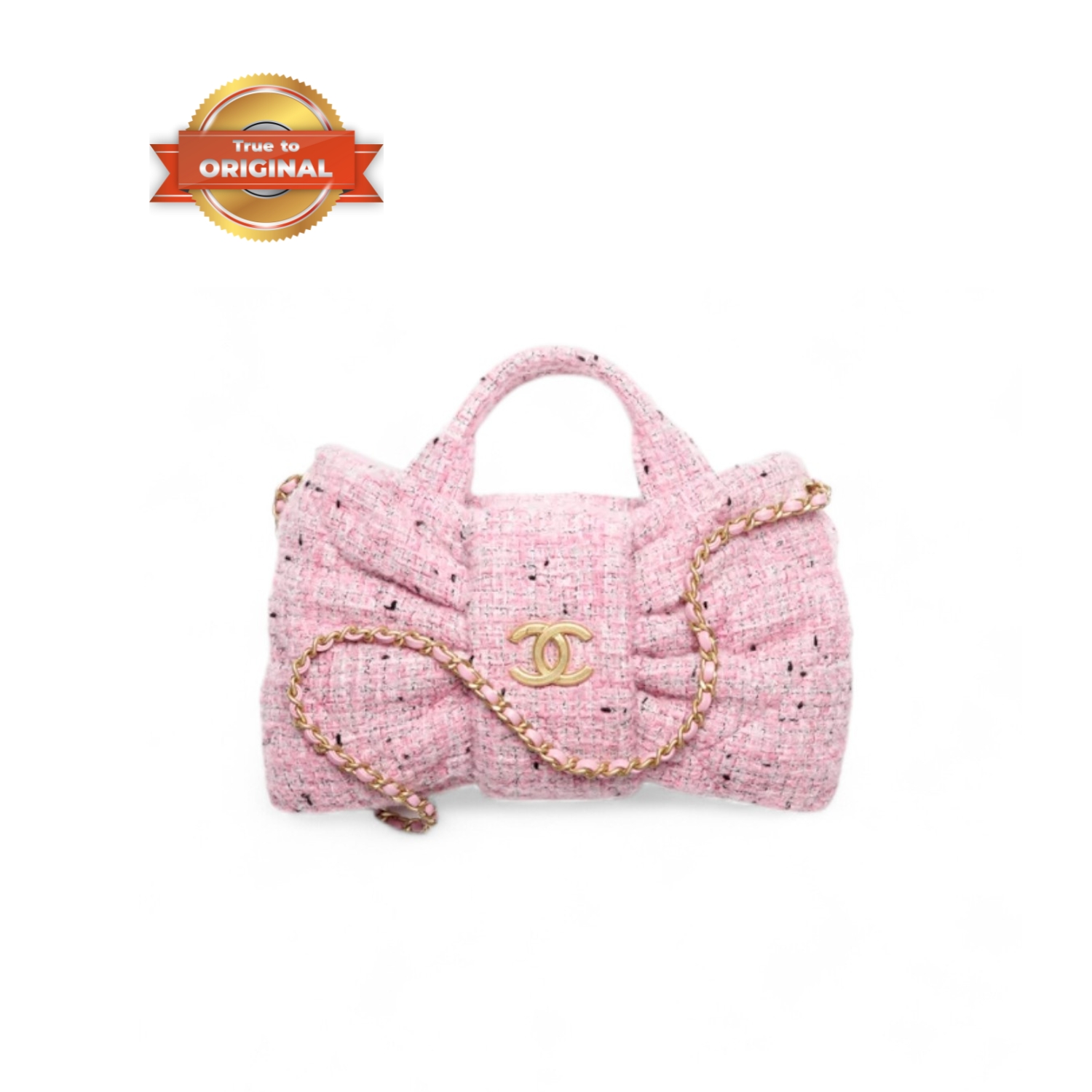 [True-to-ORIGINAL] Chanel Mini Bow Bag Pink For Women 10.2in/26cm ...