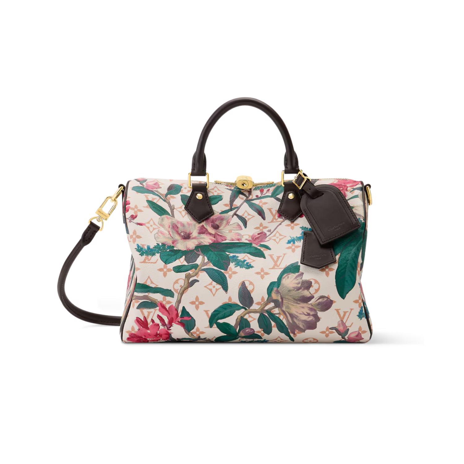 Louis Vuitton Speedy Soft 30 Top Handle Bag 11.8in/ 30cm Monogram Dune ...