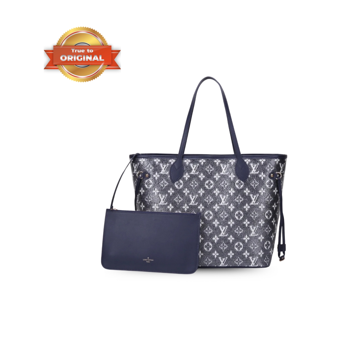 [True-to-ORIGINAL] Louis Vuitton Neverfull MM Monogram Jacquard Denim ...