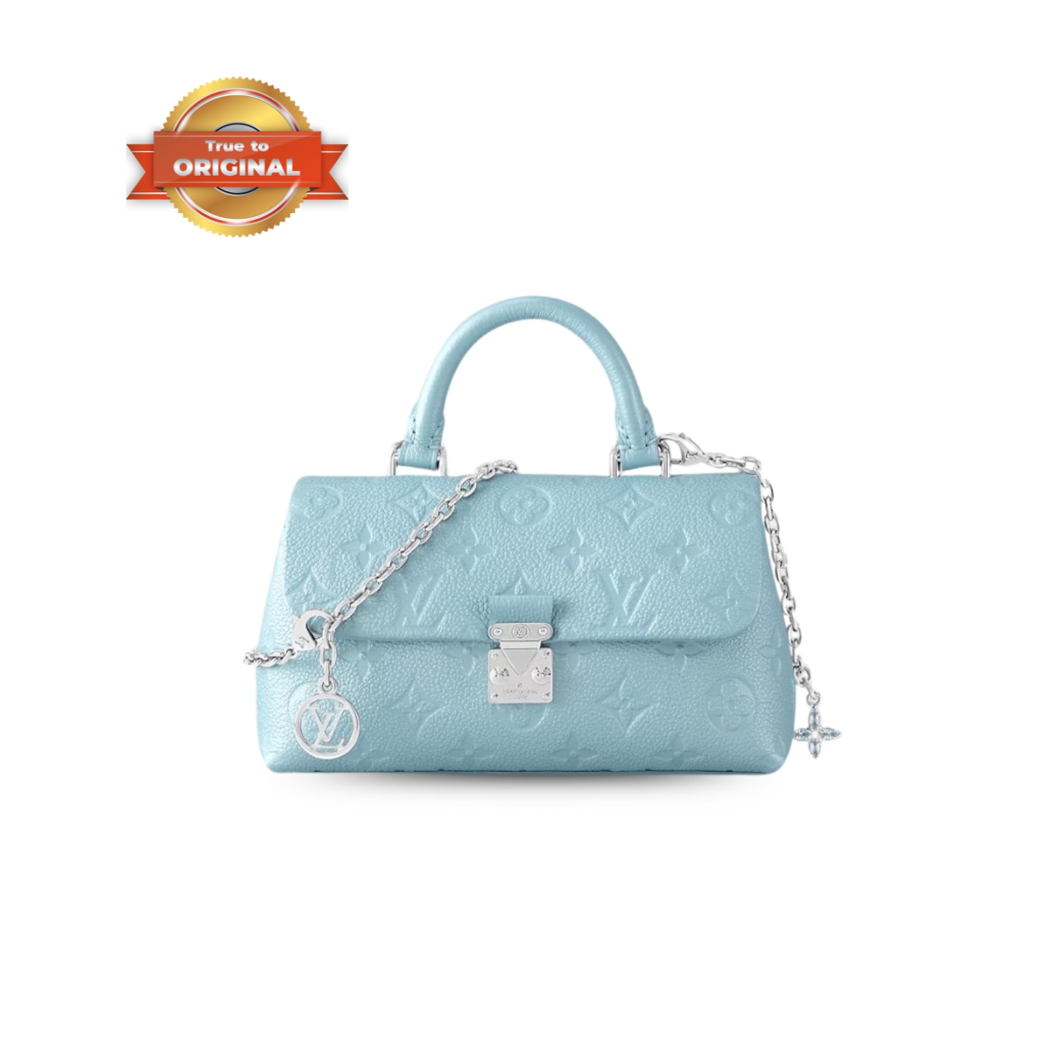 [True-to-ORIGINAL] Louis Vuitton Nano Madeleine Azur Frost For Women 8.3in/21cm M12211 - MassToneUS