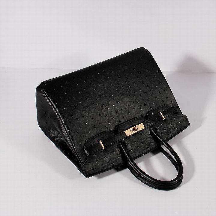 Hermes Birkin With Textures Black For Women Gold Toned Hardware 14in ...