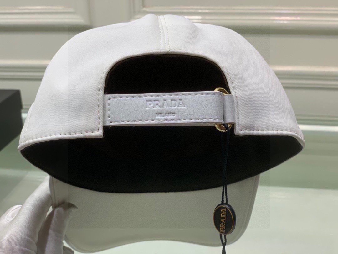 Prada Denim Baseball Cap White Prada Cap - MassToneUS