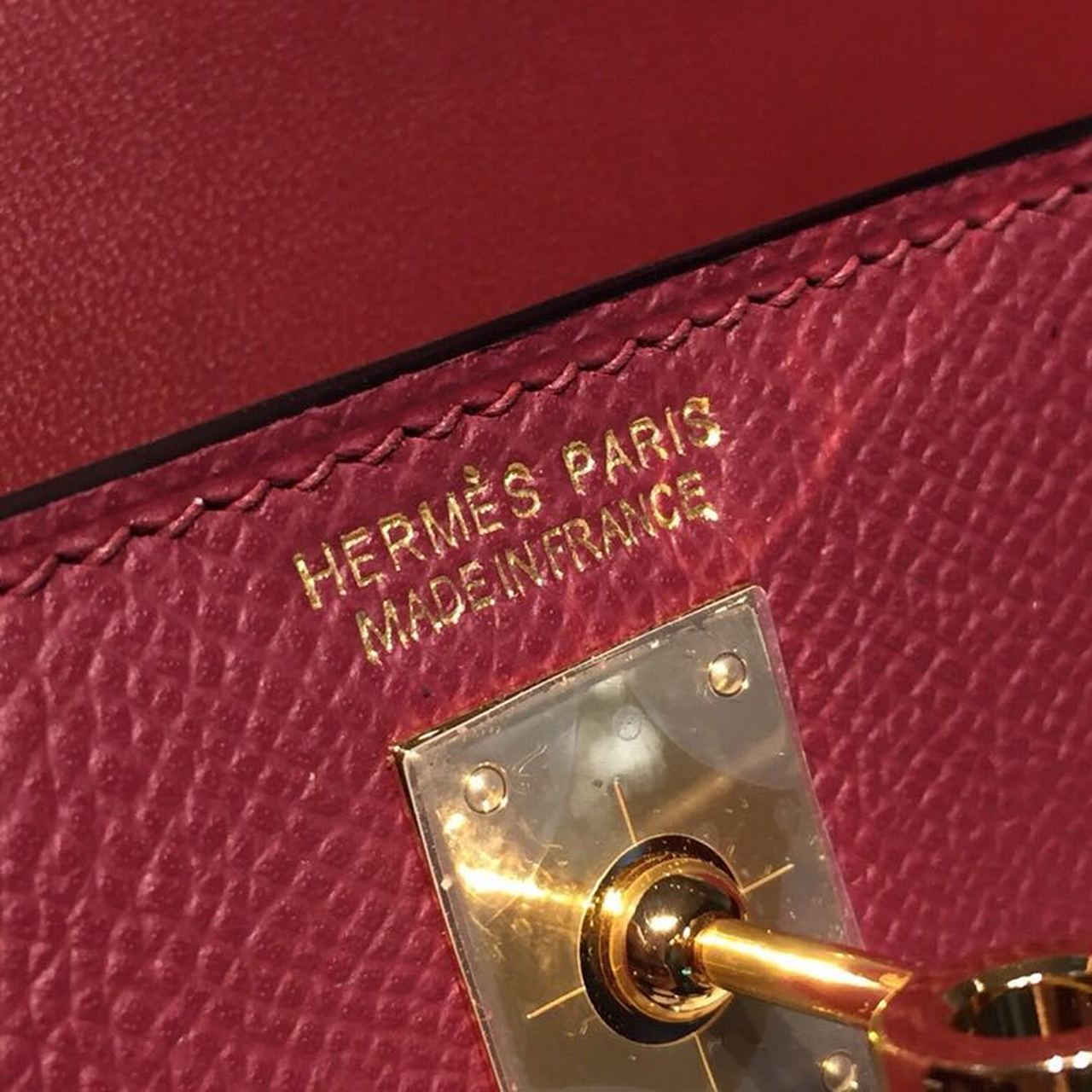Hermes Mini Kelly Burgundy For Women Gold Toned Hardware 7.5in/19cm ...