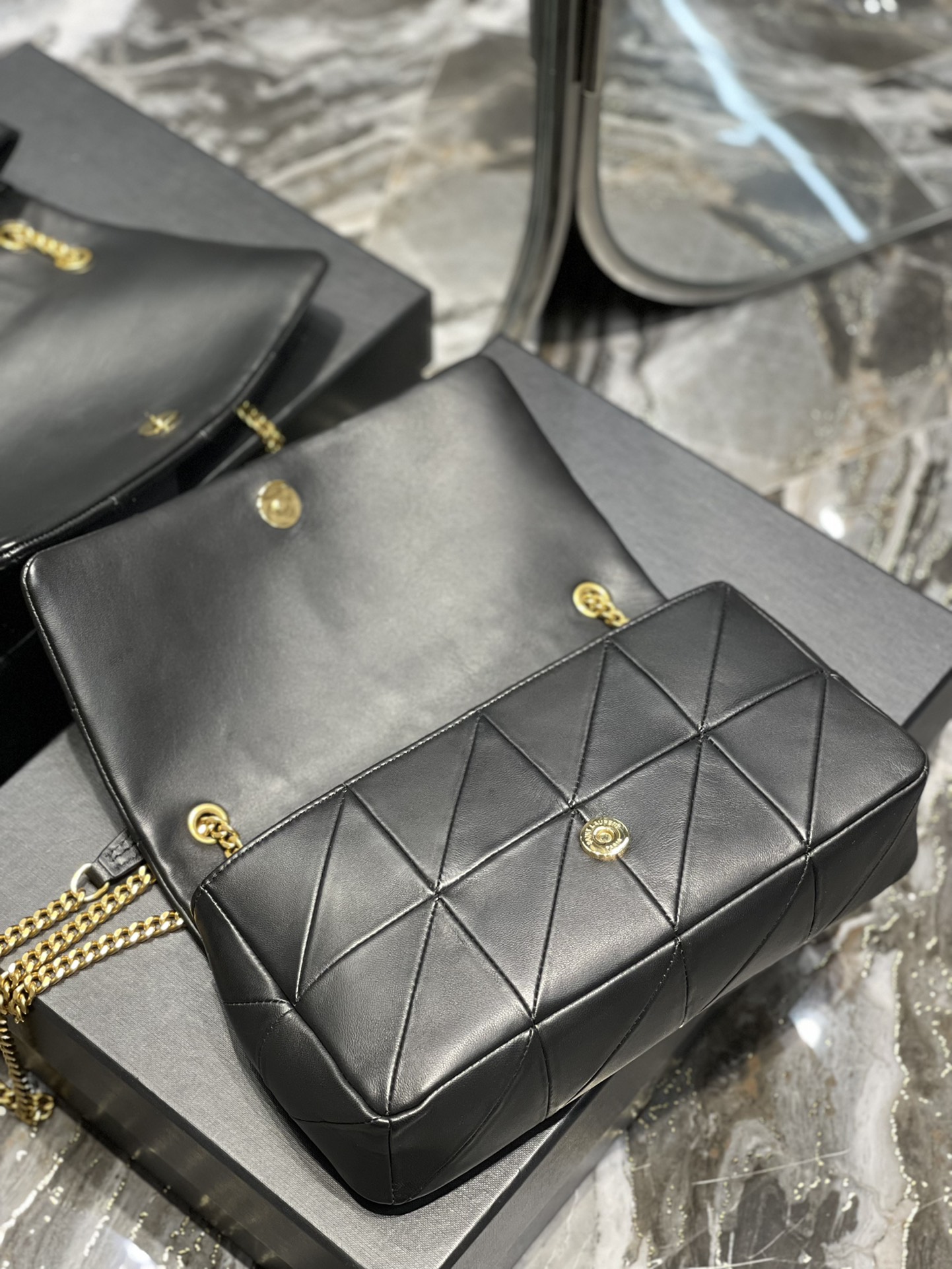 [True-to-ORIGINAL] Saint Laurent Jamie Medium Chain Bag Black For Women ...